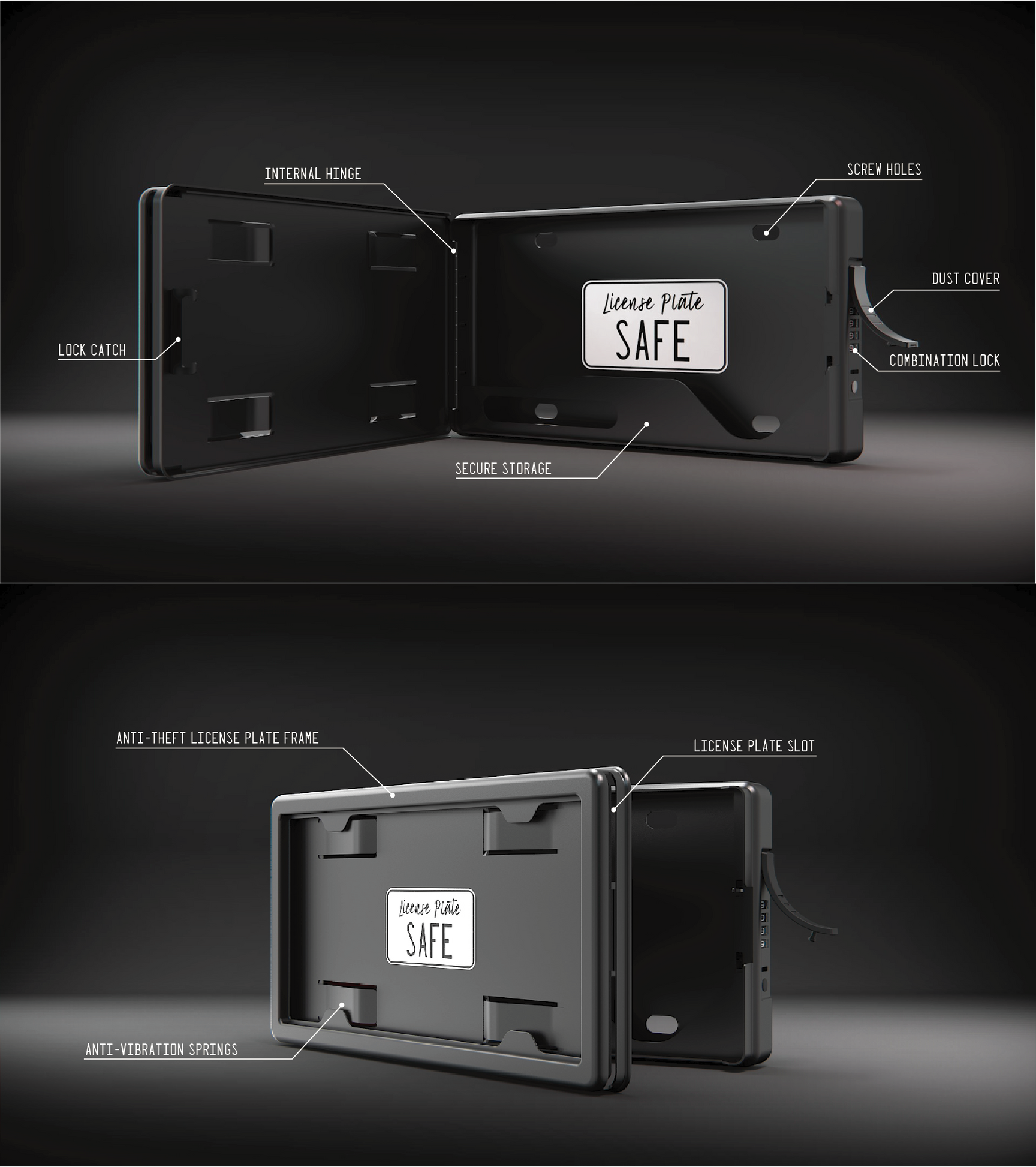 License Plate Safe - The Secret Stash Box for Your Vehicle