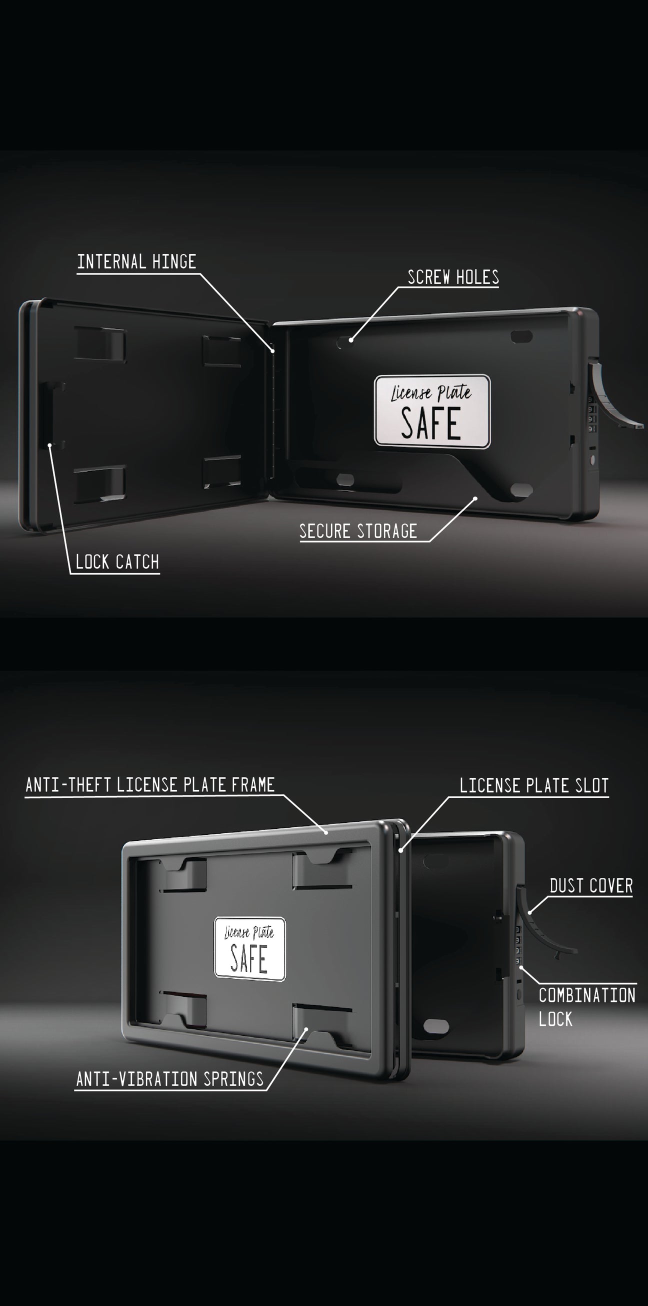 License Plate Safe - The Secret Stash Box for Your Vehicle